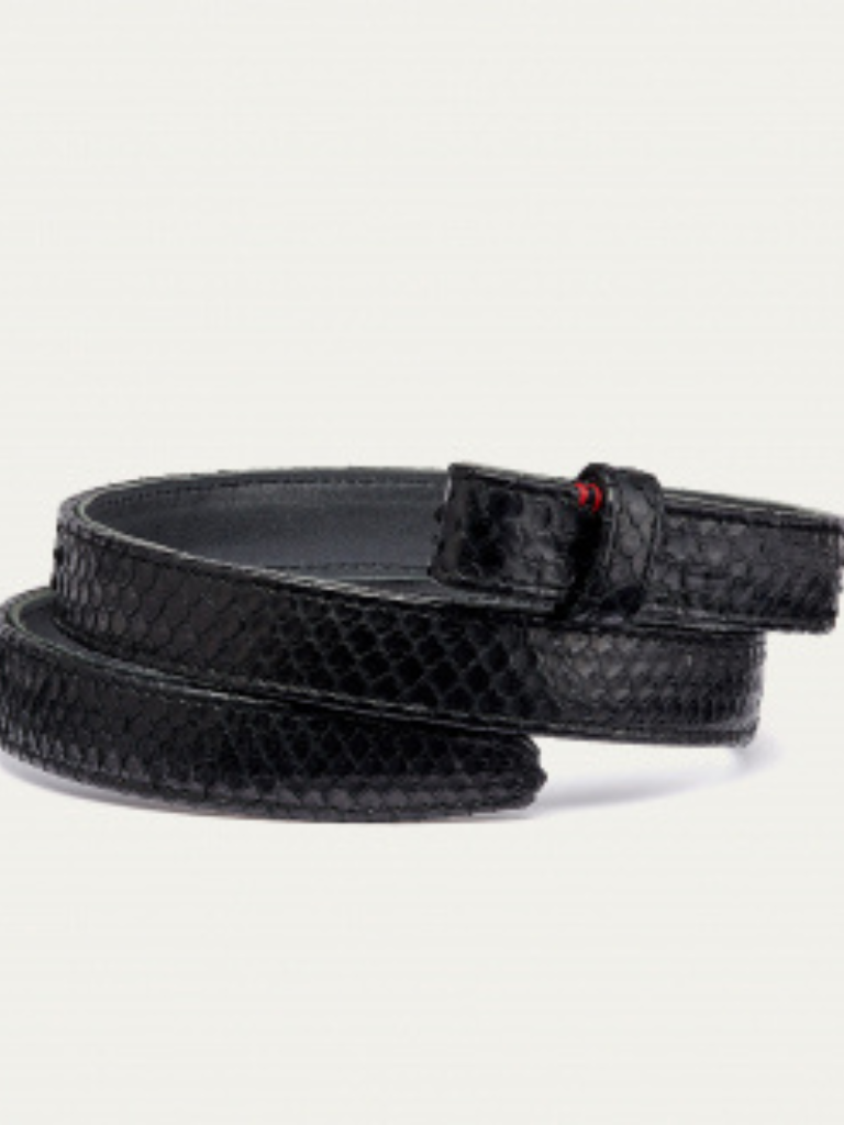 Claris Virot Baby Python Belt in Black – Strut Boutique