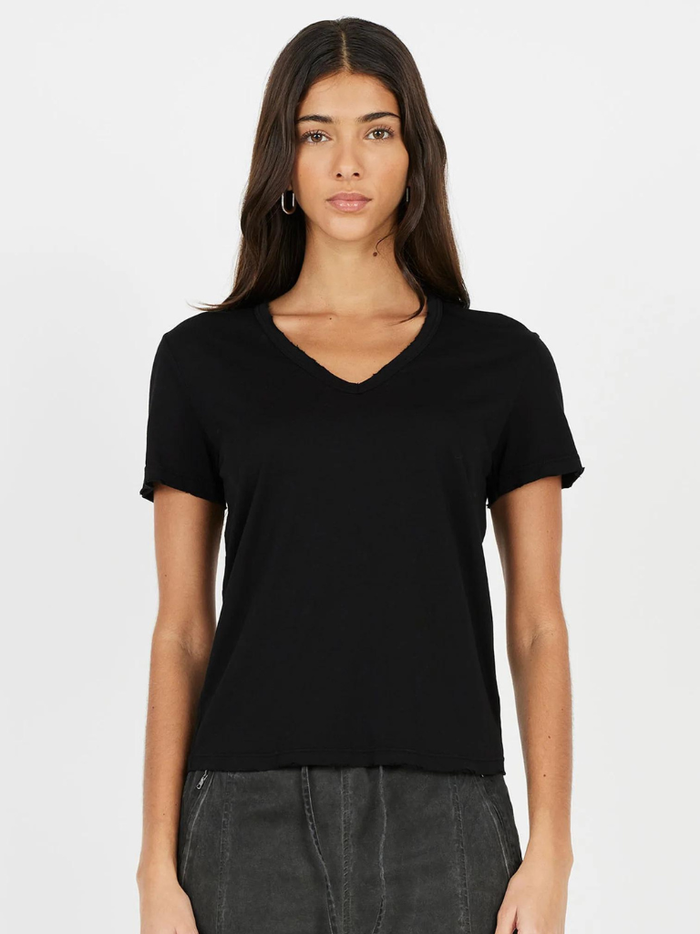 Cotton Citizen Standard V-Neck Tee in Jet Black – Strut Boutique